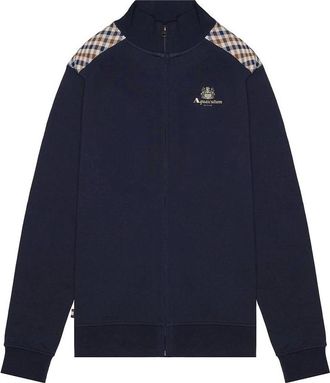 Aquascutum Homme, Vestes, Bleu, Taille: 2XL SweaT-shirt zipp&eacute;