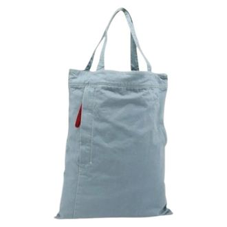 Prada Sac Cabas Vintage Pr&eacute;-appartenant - Femme - Pre-owned - Bleu - Taille: ONE Size