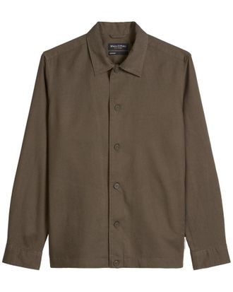 Marc O'Polo Leichtes Overshirt aus einem TENCEL Lyocell-Leinen-Mix, Regular Fit in