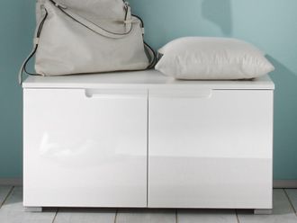 M&ouml;belando Garderobenbank Flurbank Holzbank Dielenbank Bank Flurm&ouml;bel Suzette I