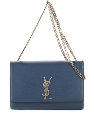 Saint Laurent sac port&eacute; &eacute;paule Kate (2010) - Bleu