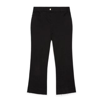 Fiorella Rubino Kick Flare Hosen - - Trousers - Damen - Schwarzk - 2XL