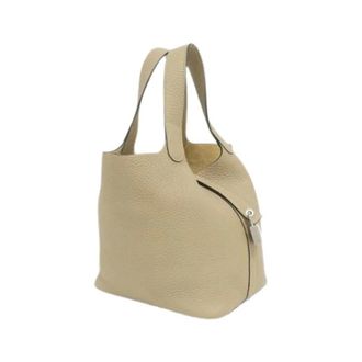 Herm&egrave;s Pre-owned Picotin Lock PM Taurillon Clemence Bag - Femme - Pre-owned - Beige - Taille: ONE Size