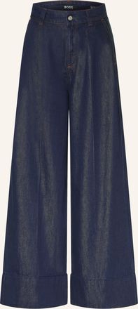 HUGO BOSS Wide Leg Jeans blau