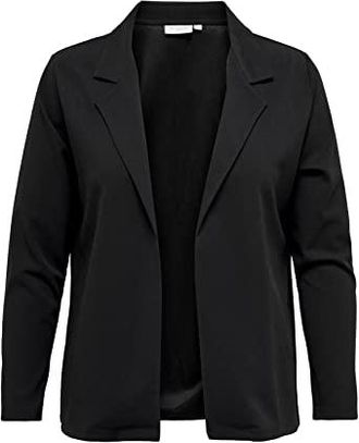 Only Carmakoma Blazer pour Femme Grande Taille | Cardigan daffaires en Tricot | Grande Taille Basic Carsania, Noir, 48-50