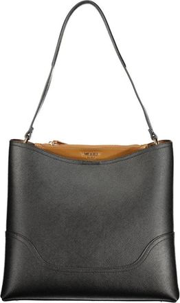 Twinset Strukturierte Leder Umh&auml;ngetasche mit Kontrastoberteil - - Bags - Damen - Schwarzk - ONE SIZE