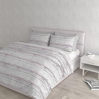 Italian Bed Linen Federbettbezug Baumwolle Athena, Doppelte, Sofia ROSA