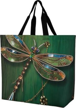 Generic Libellules Joyau Sac A Main Femme L&eacute;ger Tote Bag D&eacute;contract&eacute; Sac Fourre Tout Pour Travail Shopping Quotidienne