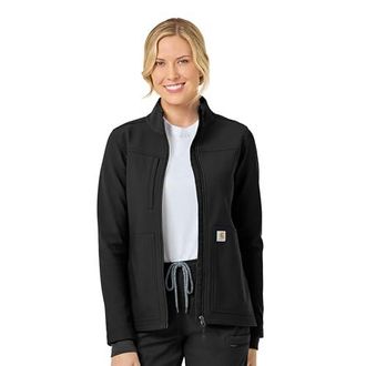 Carhartt Work in Progress Womens Fluid Resistant Fleece Jacket Veste, Noir/Blanc, M Femme