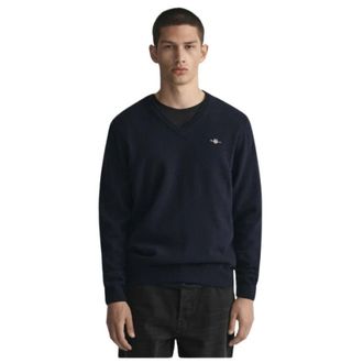 GANT V-Ausschnitt Pullover - - Sweatshirts & Hoodies - Herren - Blau - S