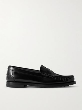Tod's Loafers Aus Leder Mit Raffungen - Schwarz