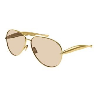 Bottega Veneta unisex, Accessoires, Jaune, Taille: 64 MM Lunettes de soleil &eacute;l&eacute;gantes Bv1305S