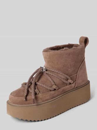 INUIKII Boots aus Leder mit Plateausohle Modell CLASSIC LOW PLATFORM