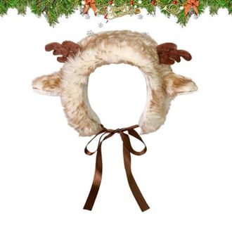 Generic Cache-Oreilles Pour Femmes En Hiver,Motif Animal Doux Anti-Vent Chaud - Bande R&eacute;glable Cache-Oreilles en Fourrure | pour Activit&eacute;s de Plein Air &Eacute;v&eacute;nem