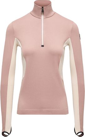 Moncler Moncler Polartec Half-zip Polo Neck, Women, Pink, Size: Xl