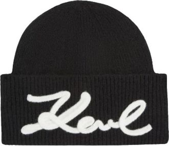 Karl Lagerfeld unisex, Accessoires, Noir, Taille: ONE Size Bonnet Mod&egrave;le classique