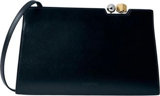 Jacquemus Femme, Sacs, Noir, Taille: ONE Size Le Salon Leather Shoulder Bag