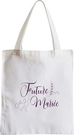 Fabulous Grand Sac Shopping Plage Etudiant Future Mariée Calligraphie Mariage Noces Fiancée