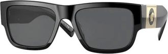 Versace Homme, Accessoires, Noir, Taille: 56 MM Ve4406 Lunettes de soleil