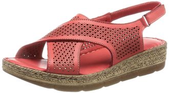 Andrea Conti Damen 1889613 Sandale, rot, 38 EU