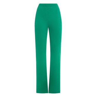 Alberta Ferretti Wollhose mit Gummizug - - Trousers - Damen - Gr&uuml;n - S