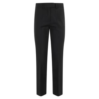Federica Tosi Schwarze Wollschlaghose - - Trousers - Damen - Schwarzk - L
