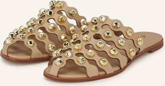 Carrano Carrano Mules Mit Nieten beige