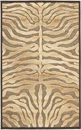 Safavieh Traditionell Teppich für Wohnzimmer, Esszimmer, Schlafzimmer - Paradise Collection, Kurzer Flor, Mokka, 79 X 122 cm