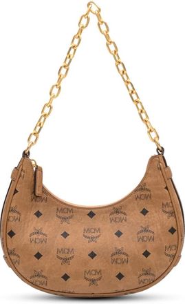 MCM Mcm, Femme, Sacs, Brun, Taille: ONE Size Aren Crescent Hobo Bag