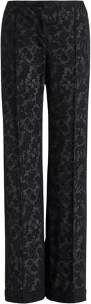 Alberta Ferretti Femme, Pantalons, Noir, Taille: 34 FR Wool Lace Pantalons