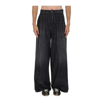 Maison Margiela Homme, Jeans, Noir, Taille: L Wide Leg Denim Jeans