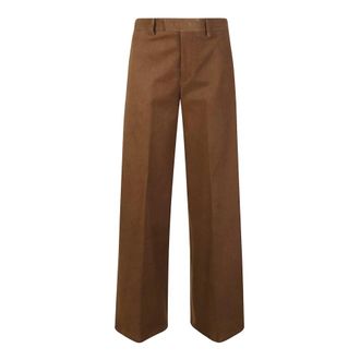 Berwich Nina Weite Hose - - Trousers - Damen - Braun - 3XS