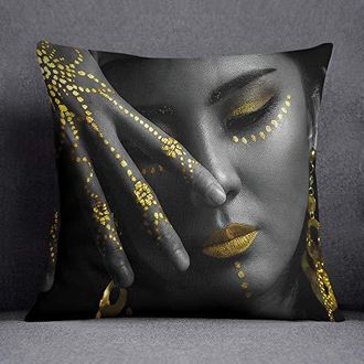 Bonamaison Le Jardin du Lin Kissenhüllen, Cotton, Mehrfarbig, 45x45