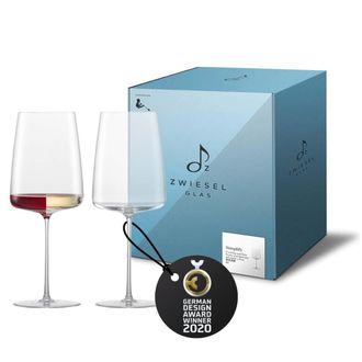 Zwiesel Glas Weinglas fruchtig & fein Simplify (2-er Set), in Handarbeit mundgeblasene Weingläser, hochwertige Tritan-Kristallgläser für Wein (Art.-Nr. 122053)