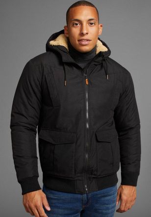 Bruno Banani Winterjacke aus Baumwolle und Polyester, hochschlie&szlig;ender Kragen