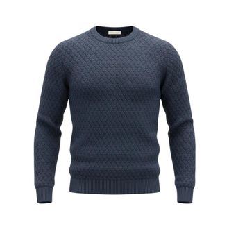 Stenstr&ouml;ms Chunky Kabelstrick - - Knitwear - Herren - Blau - 2XL