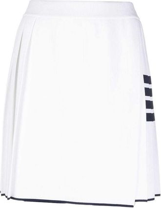 Thom Browne Minirock - Wei&szlig;