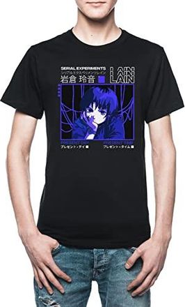 Vendax Serial Experiments Lain Darker T-Shirt Homme Noir
