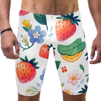 Generic Maillot de bain Jammer pour homme Fruit Party-995 Maillot de bain Jammers Endurance Long Racing Training, multicolore, L