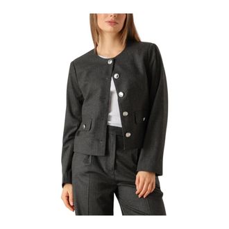 Second Female Wake Tailored Jacket - - Jackets - Damen - Grau - M