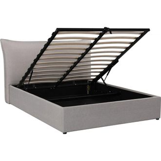 Habitat et Jardin Habitat Et Jardin - Doppelbett mit Bettkasten Megeve - 140 x 190 cm - Grau