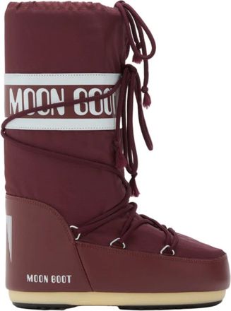Moon Boot Femme, Chaussures, Rouge, Taille: 39 EU Icon Nylon Bottes