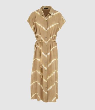 Maison Saint Julien Robe Santorini Tie-Dye Sesame