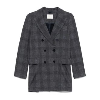 Circolo 1901 Femme, Vestes, Multicolore, Taille: 40 FR Blazer Crois&eacute; &agrave; Carreaux