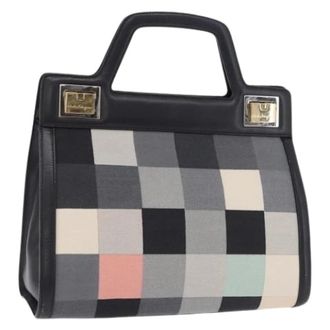 Ferragamo Pre-owned Canvas Hand Bag - - Pre-owned - Damen - Mehrfarbig - ONE SIZE