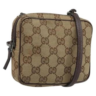Gucci Pre-owned Vintage GG Canvas Schultertasche - - Pre-owned - Damen - Beige - ONE SIZE