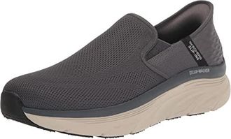 Skechers DLux Walker Chaussures de Marche pour Homme, Gris Anthracite, 8 UK (9 US)