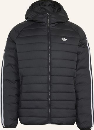 adidas Originals Adidas Originals 3-Streifen Jacke, Gef&uuml;ttert schwarz