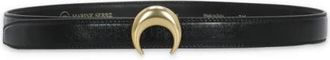 Marine Serre Femme, Accessoires, Noir, Taille: 85 CM Moon Buckle Belt