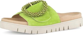 Gabor Damen Pantoletten, Frauen Slipper,Best Fitting,Backless Slipper,Gartenschuhe,Sommerschuhe,sommerclogs,Sandalen,Granny Green,41 EU / 7.5 UK